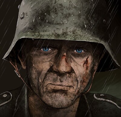 WW2 German Wehrmacht Soldier Late War Face of War Picture Poster Print ...