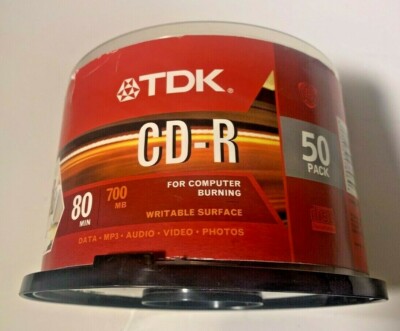 TDK CD-R Partial (27) Pack Recordable CD's | eBay