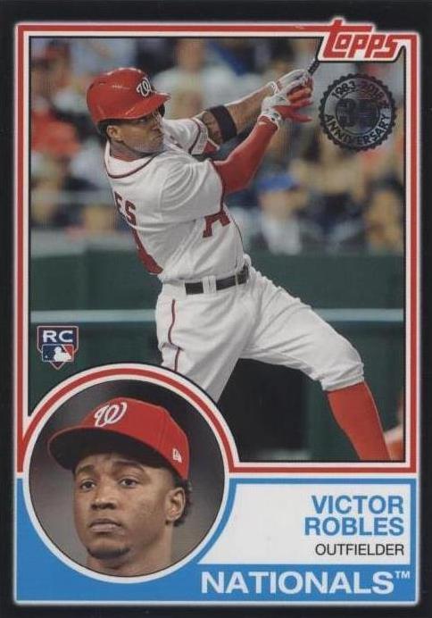 2018 Topps - 1983 Topps Design Rookies Victor Robles #83-21 Black /299 ...