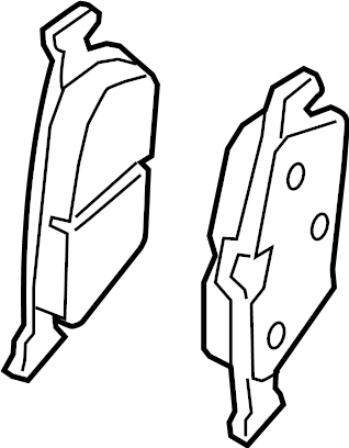 VW/Audi/Porsche 3Q0698451L Disc Brake Pad Set (Rear) | eBay