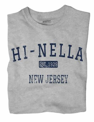 Hi-Nella New Jersey NJ T-Shirt EST | eBay