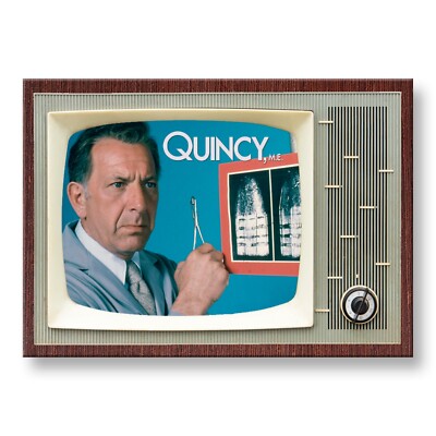 Quincy ME TV Show Classic TV 3.5 inches x 2.5 inches Steel Fridge ...