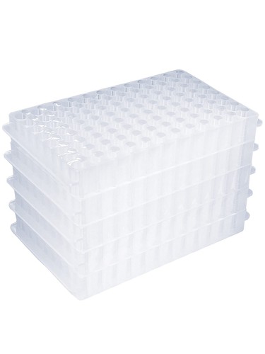5 PCS Vial Rack Tube Rack Double Panel 96 Positions for Microcentrifuge ...