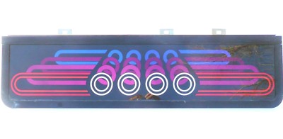ROWE JUKEBOX R-84: LOWER GRAPHIC GLASS & FRAME from TEMPO MODEL | eBay
