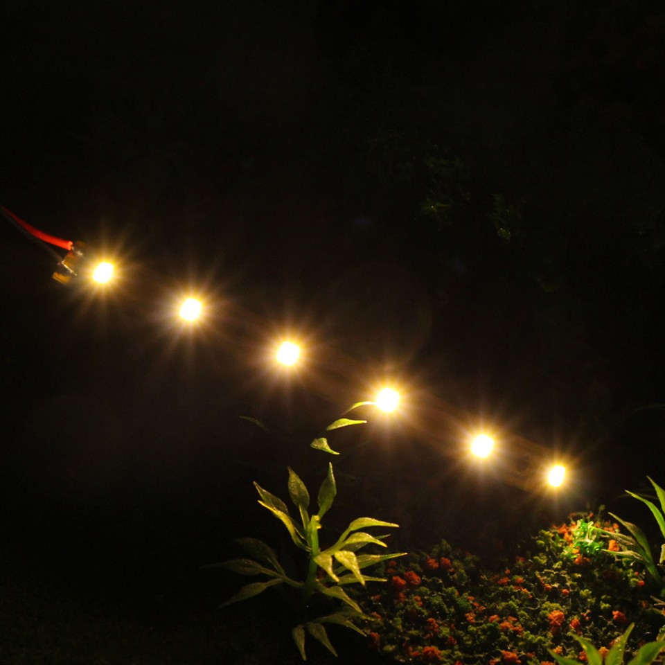 10X Pre-wired Warm White 6-LEDs Light Strip SMD LED 3528 Self-adhesive ...