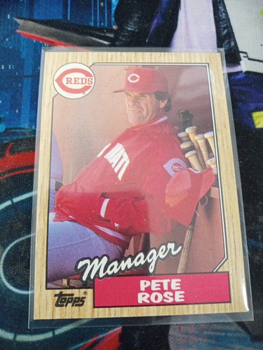 1987 Topps #393 Pete Rose Manager Rare Error Card!! | eBay