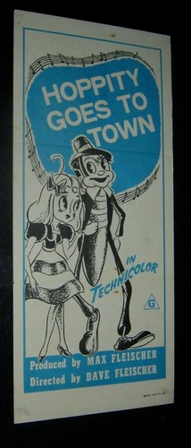 Original HOPPITY MR. BUG GOES TO TOWN Australian Daybill FLEISCHER ...