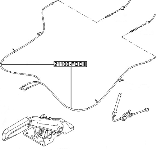 Parking Brake Cable Fits Ford 2074151 | eBay Australia