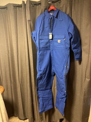 CARHARTT COVERALLS SIZE MEDIUM NEW WITH TAGS FR RATED DUCK QUILT LINED ...