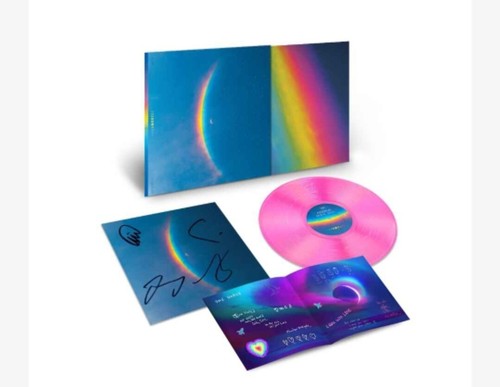 Coldplay Moon Music SIGNED Pink Color Eco Record Vinyl LP 1st ED SEALED ...