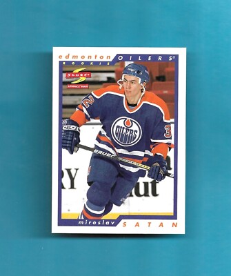 96-97 Score ROOKIE RC Card # 249 MIROSLAV SATAN EDMONTON OILERS ...