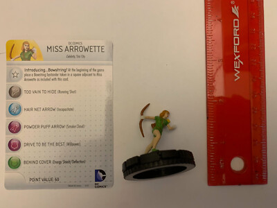 HeroClix - DC - LE Promo- Miss Arrowette w/ Card - WK D15-010 | eBay