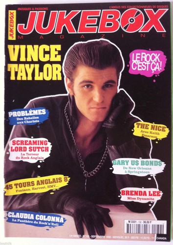 JUKEBOX n°132; Vince Taylor/ 45 Tours Anglais/ Claudia Colonna/ Branda ...