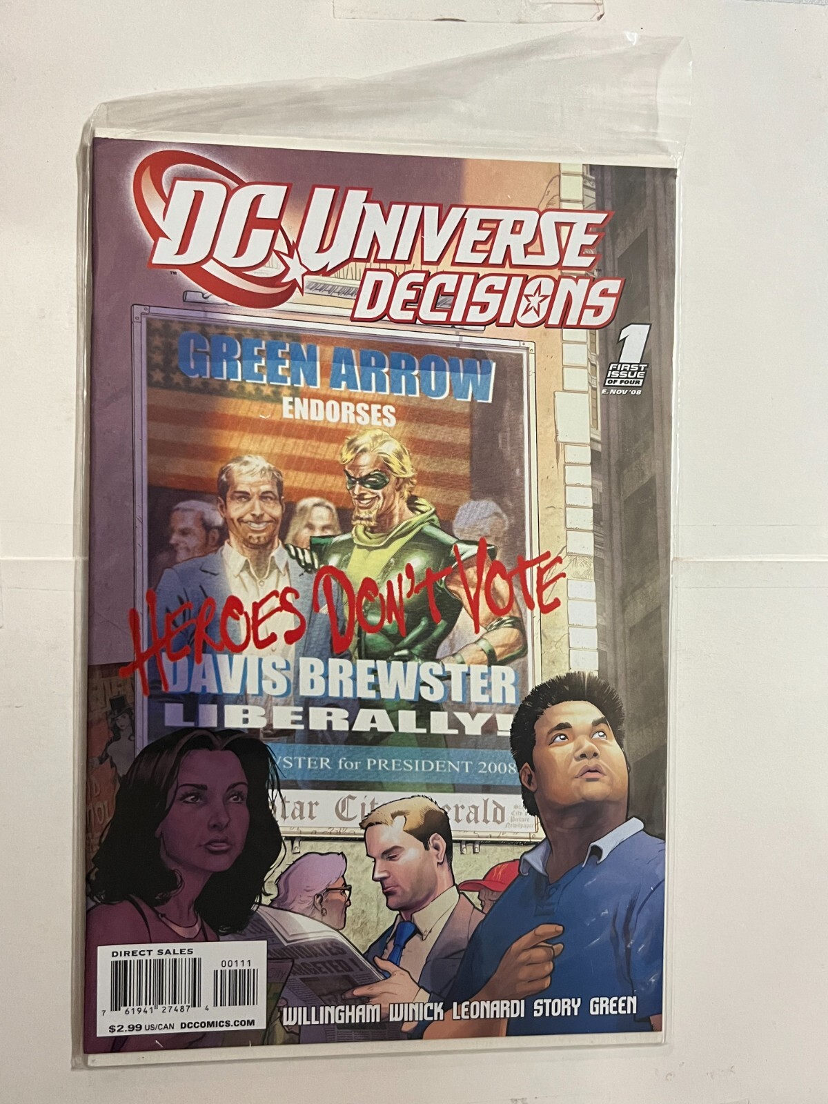 DC Universe DECISIONS #1 Vote Election Mini Series DC Comics 2008 ...