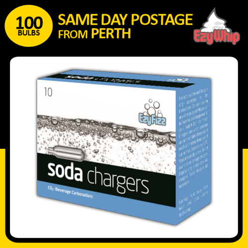 EZYFIZZ SODA BULBS 10 PACK X 10 (100 CHARGERS) CO2 CARBON DIOXIDE ...