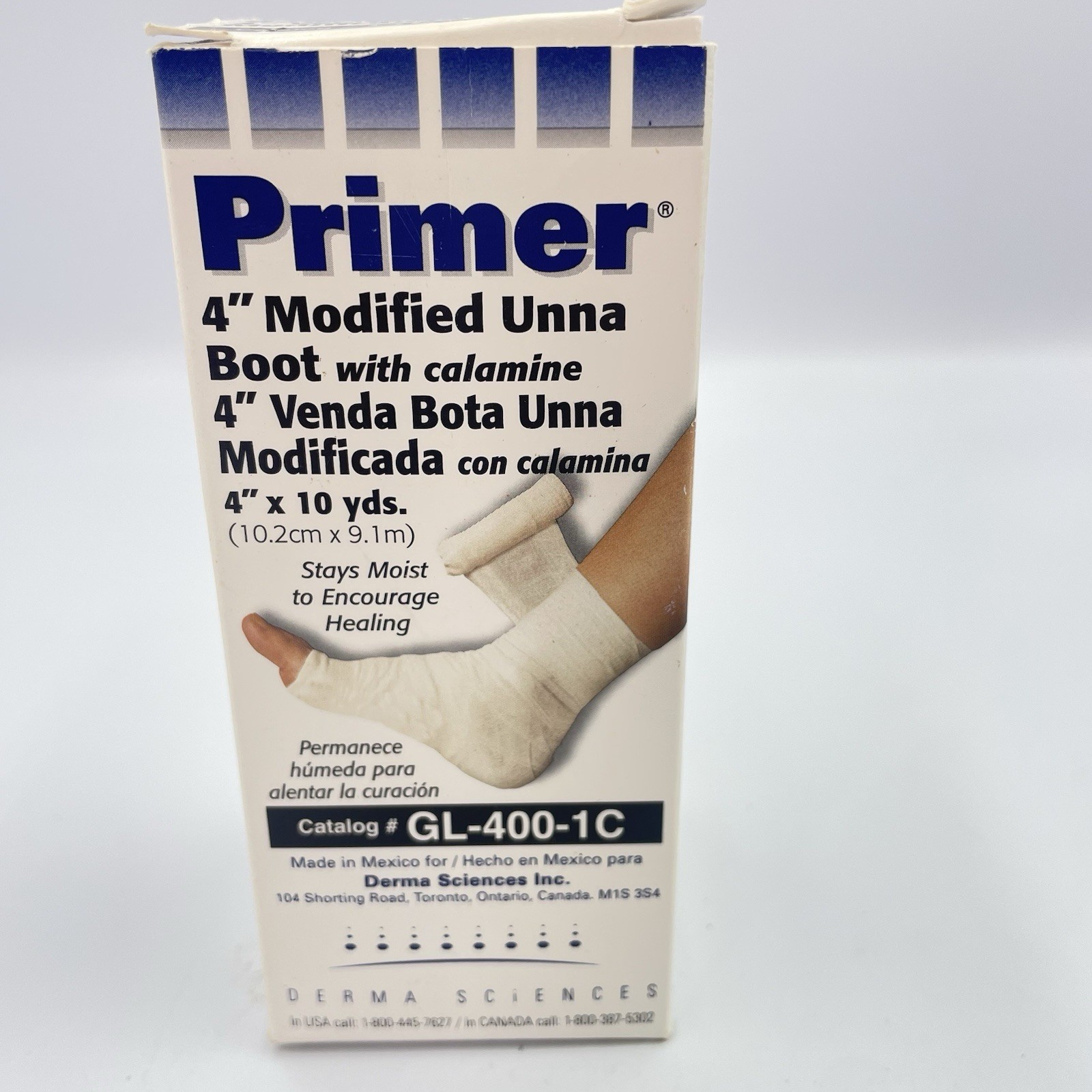 Integra Primer Modified Unna Boot Bandage with Calamine, 4" x 10 yards ...