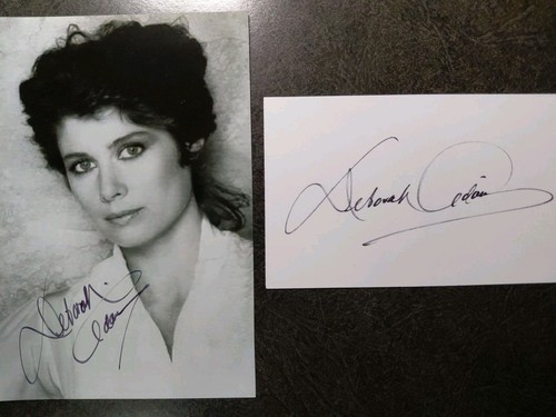 DEBORAH ADAIR Hand Signed Autograph 4X6 PHOTO & 3X5 CARD -BEAUTIFUL ...