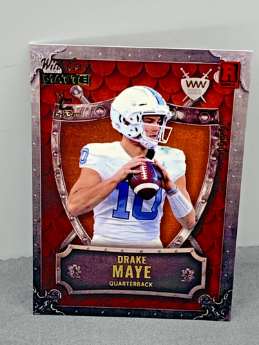 💥2023 WILD CARD MATTE CHASE DRAKE MAYE WEEKEND WARRIOR RC 10/100 JERSEY ...