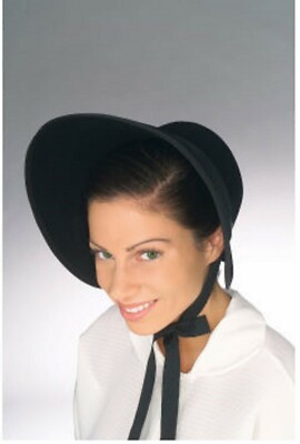 Colonial Black Feltex Bonnet Hat Ladies Costume Accessory | eBay Australia