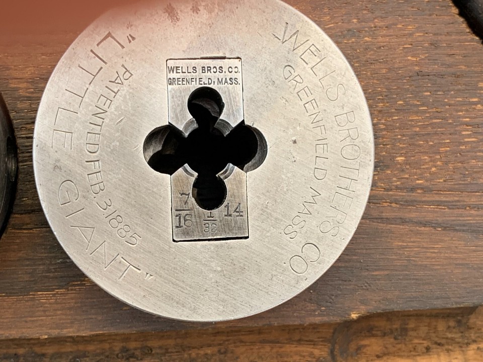 Vintage Greenfield Little Giant # 35 Tap and Die Set, Screw Plate ...
