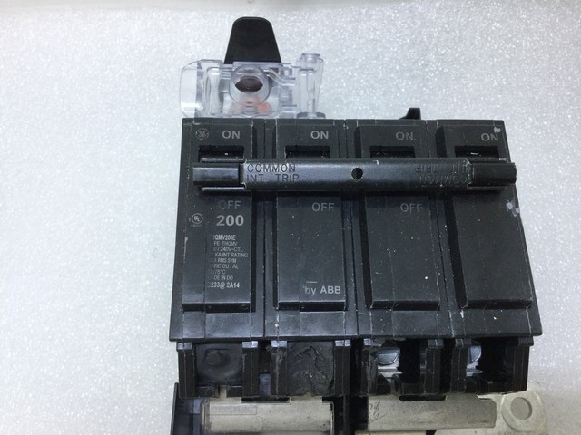 GE General Electric THQMV200E 200 Amp Bolt-On Main Circuit Breaker for ...