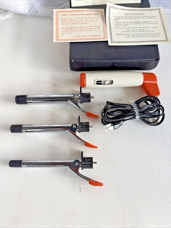 VINTAGE Omega Professional Detachable Curling Kit SELECTRIC Model 1033 ...