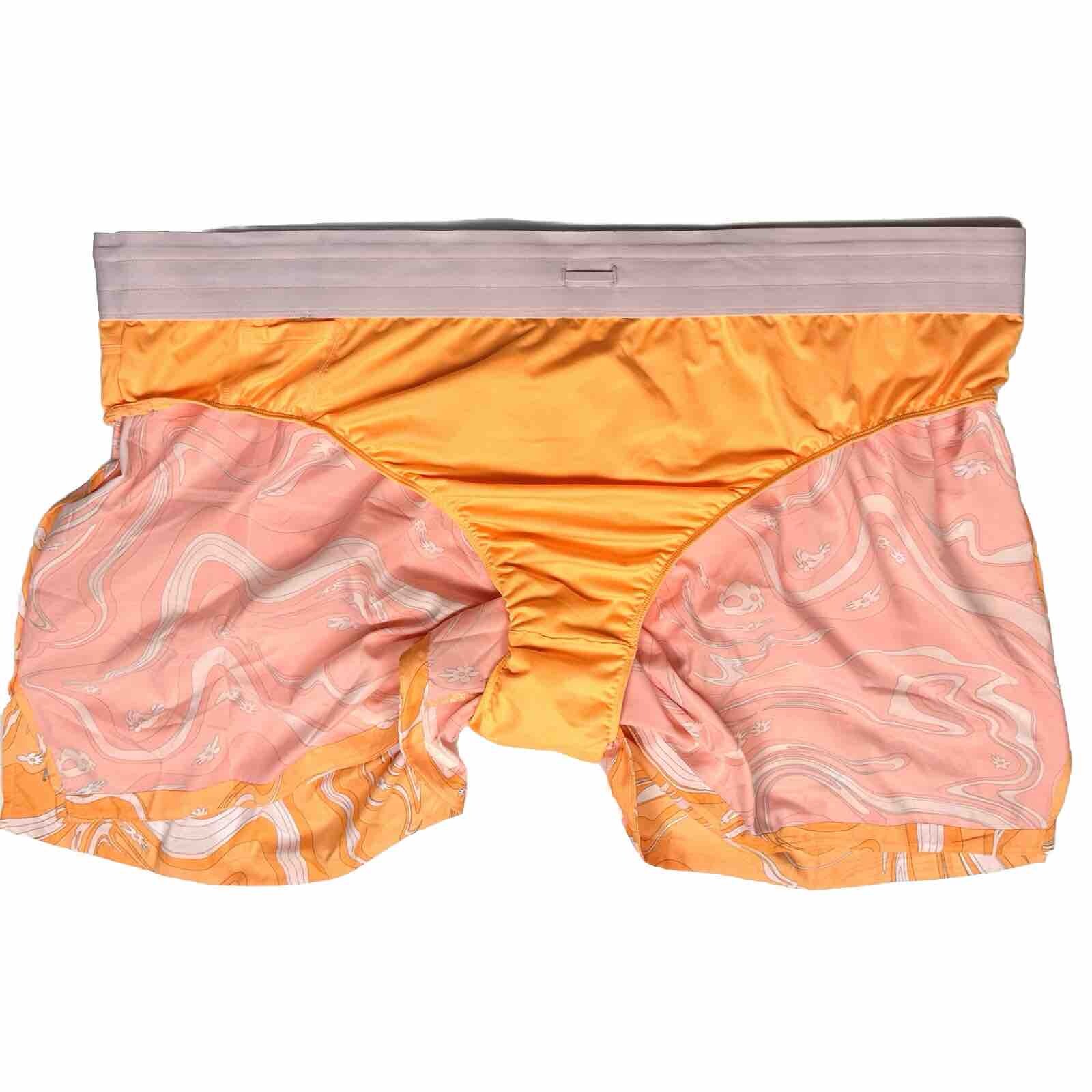 Fabletics Run Shorts Women 4X Breathe Mid-Rise Orange | eBay