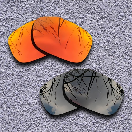 US Fire Red&Black Polarized Replacement Lenses For-Oakley TwoFace Anti ...