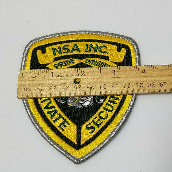 Police Security Patch NSA Inc Private Security | eBay