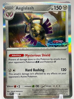 Pokemon TCG Paradox Rift Aegislash SVP 060 Stamped Promo Pre Release | eBay