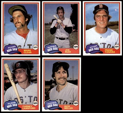 1981 Topps Traded Boston Red Sox Team Set 8 - NM/MT 6645986 | eBay
