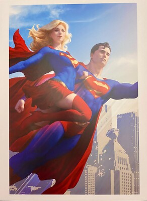 Superman and Supergirl by Stanley "Artgerm" Lau DC Comics Poster | eBay