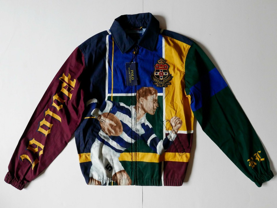 Polo Ralph Lauren Bayport Jacket Rugby Patch Varsity Windbreaker NWT ...
