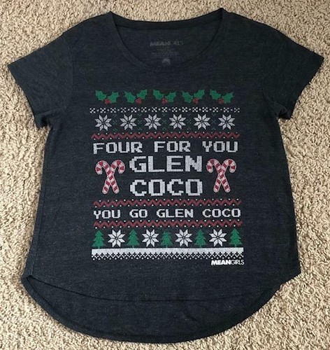 Mean Girls Movie Four For You Glen Coco Dark Gray T-Shirt Size Medium | eBay