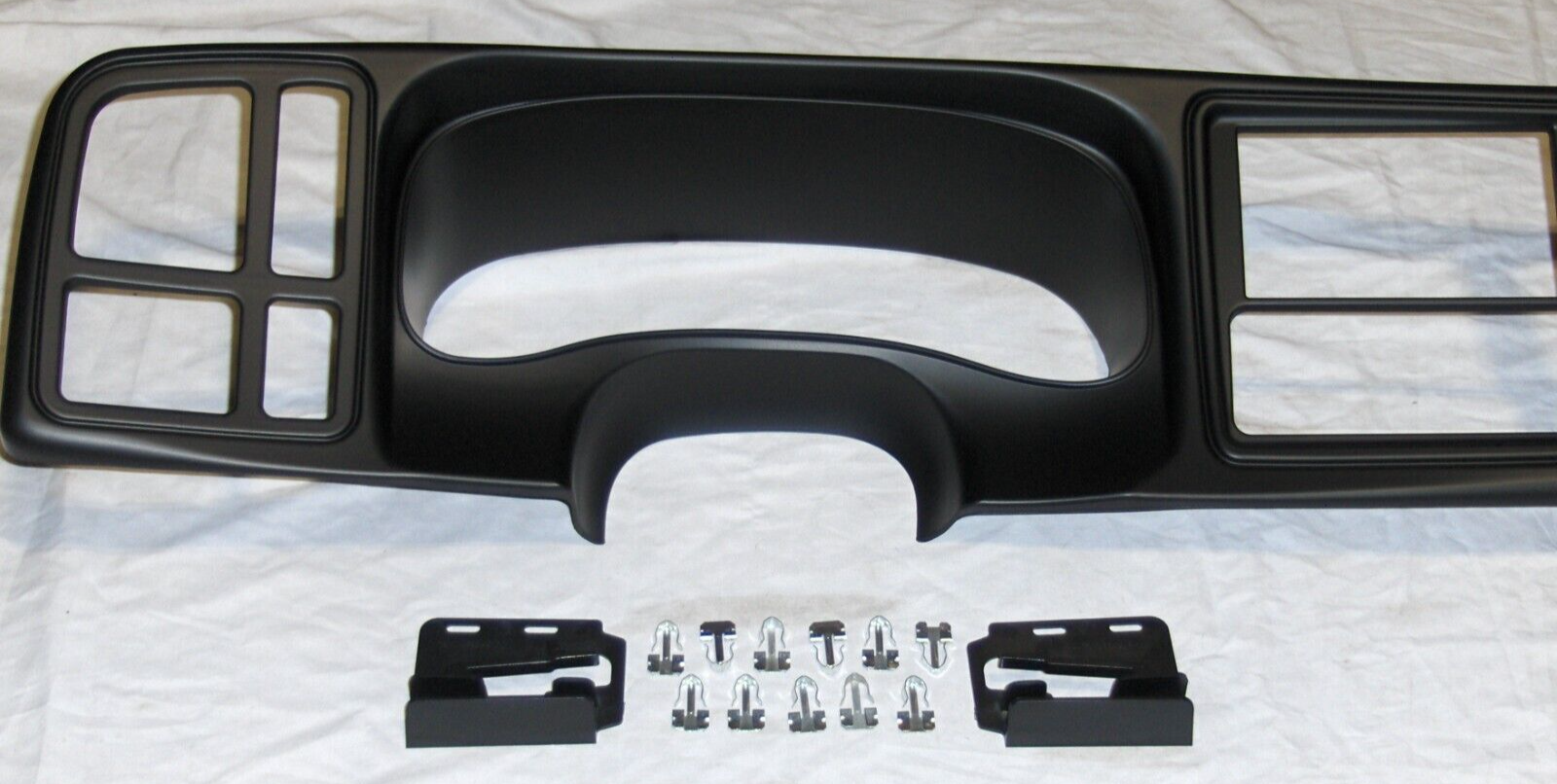 Black Double Din Truck Dash Kit for 1999-02 Chevy Silverado GM Sierra ...