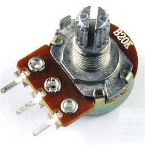 10pcs 20K Ohm B20K Knurled Shaft Linear Rotary Taper Potentiometer | eBay