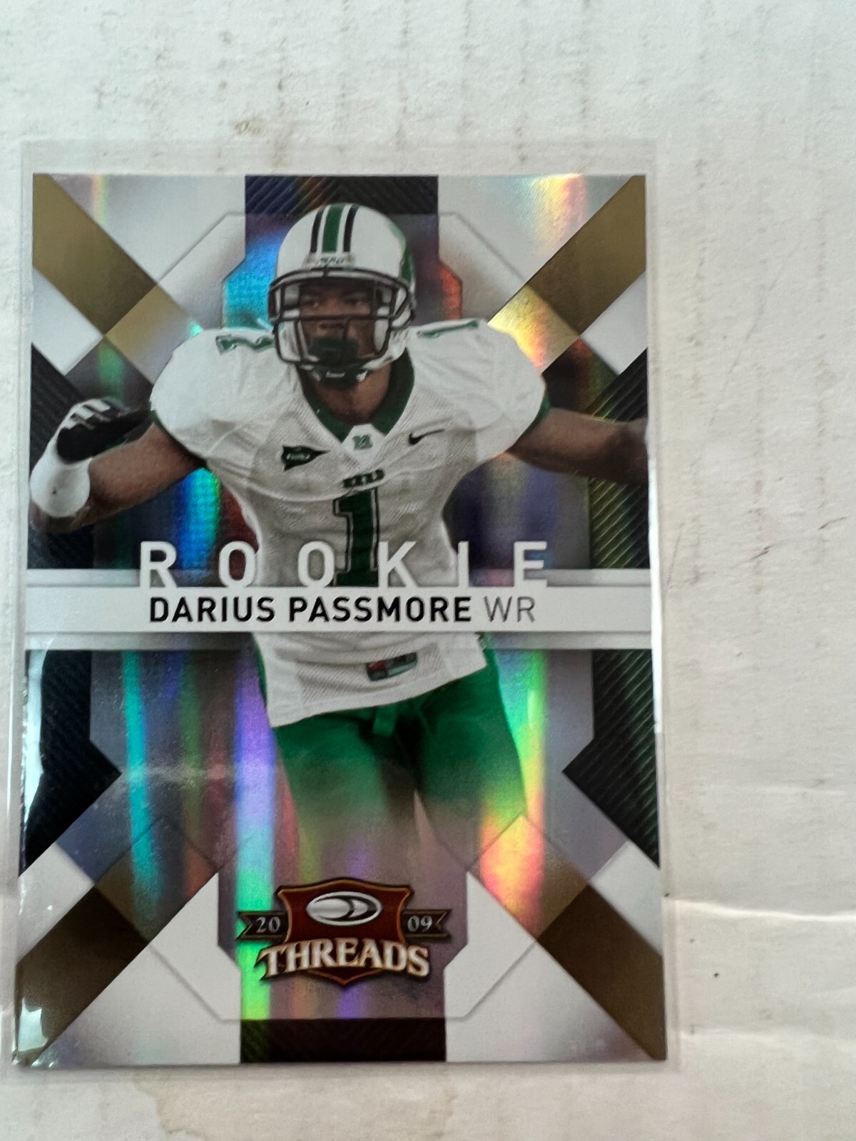Darius Passmore 2009 Threads Rookie Card #128 Serial #47/50 | eBay