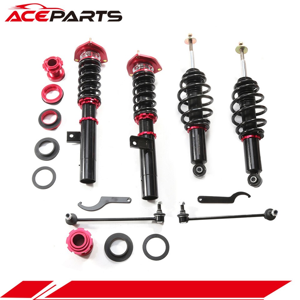 Red Coilovers Shocks Absorber Springs Kits For Golf MK5 06-09 VW GTI ...