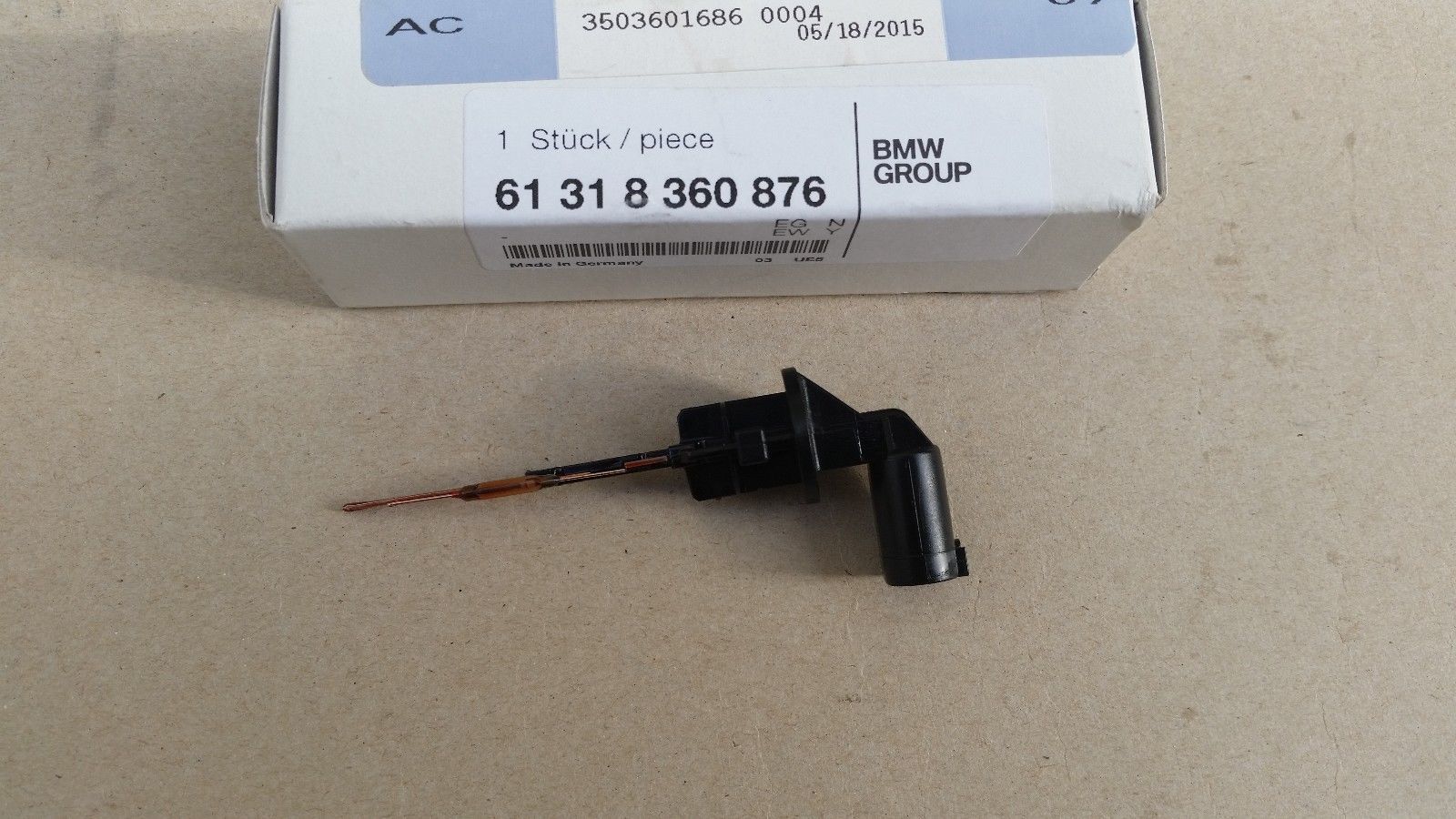 BMW 61318360876 COOLANT LEVEL SENSOR NEW GENUINE E31 E38 E39 525i 540i ...