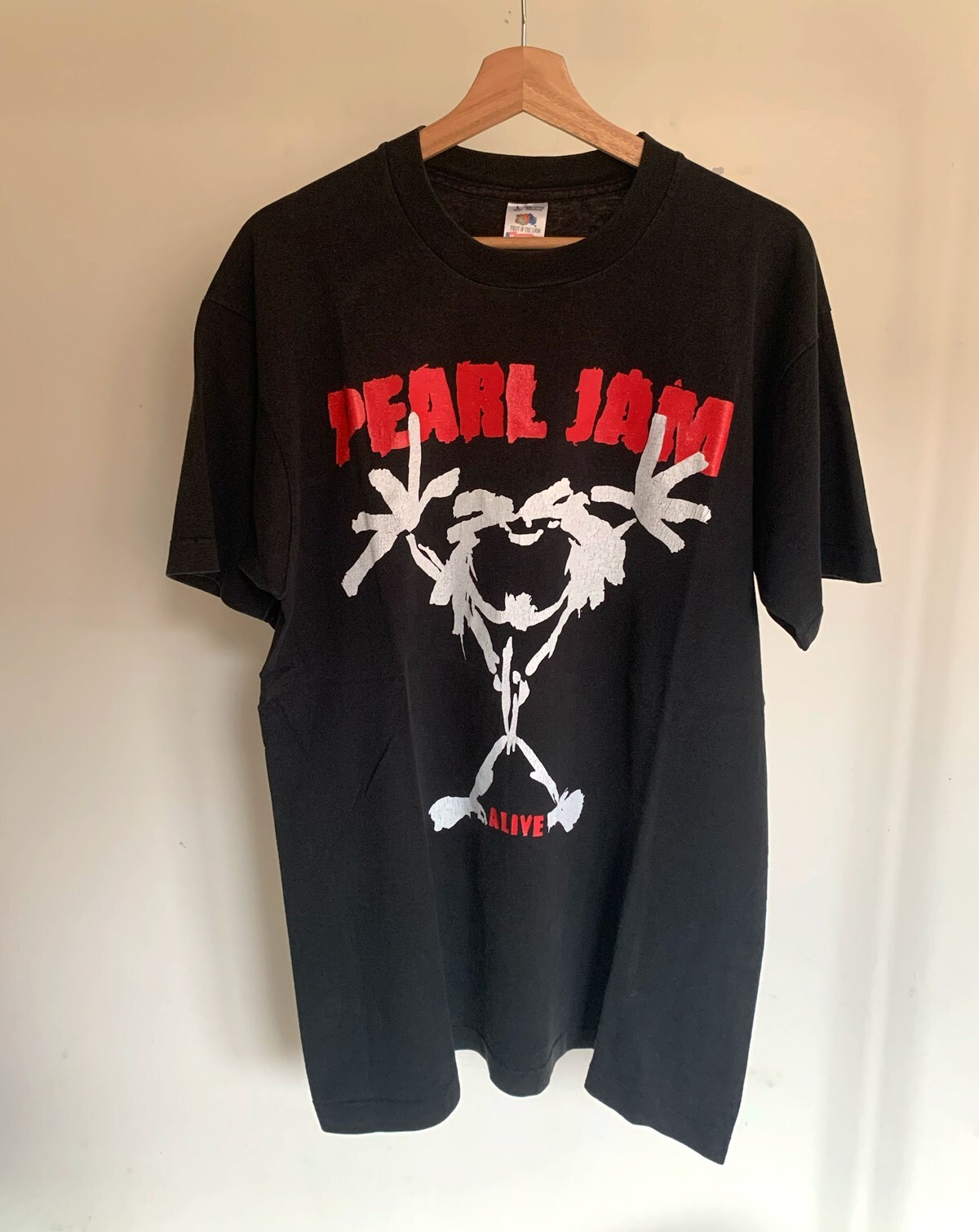 Vintage 90s Pearl Jam Alive Album Stickman T Shirt L … - Gem