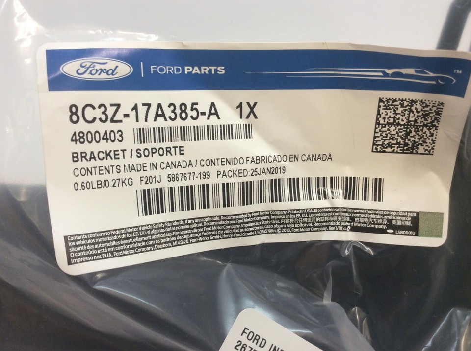 2008-2010 Ford F250 F350 F450 F550 Front Bumper License Plate Bracket ...