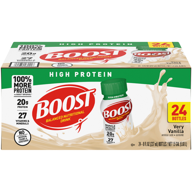 BOOST High Protein Vanilla Drink, 8 oz - 24 Pack for sale online | eBay