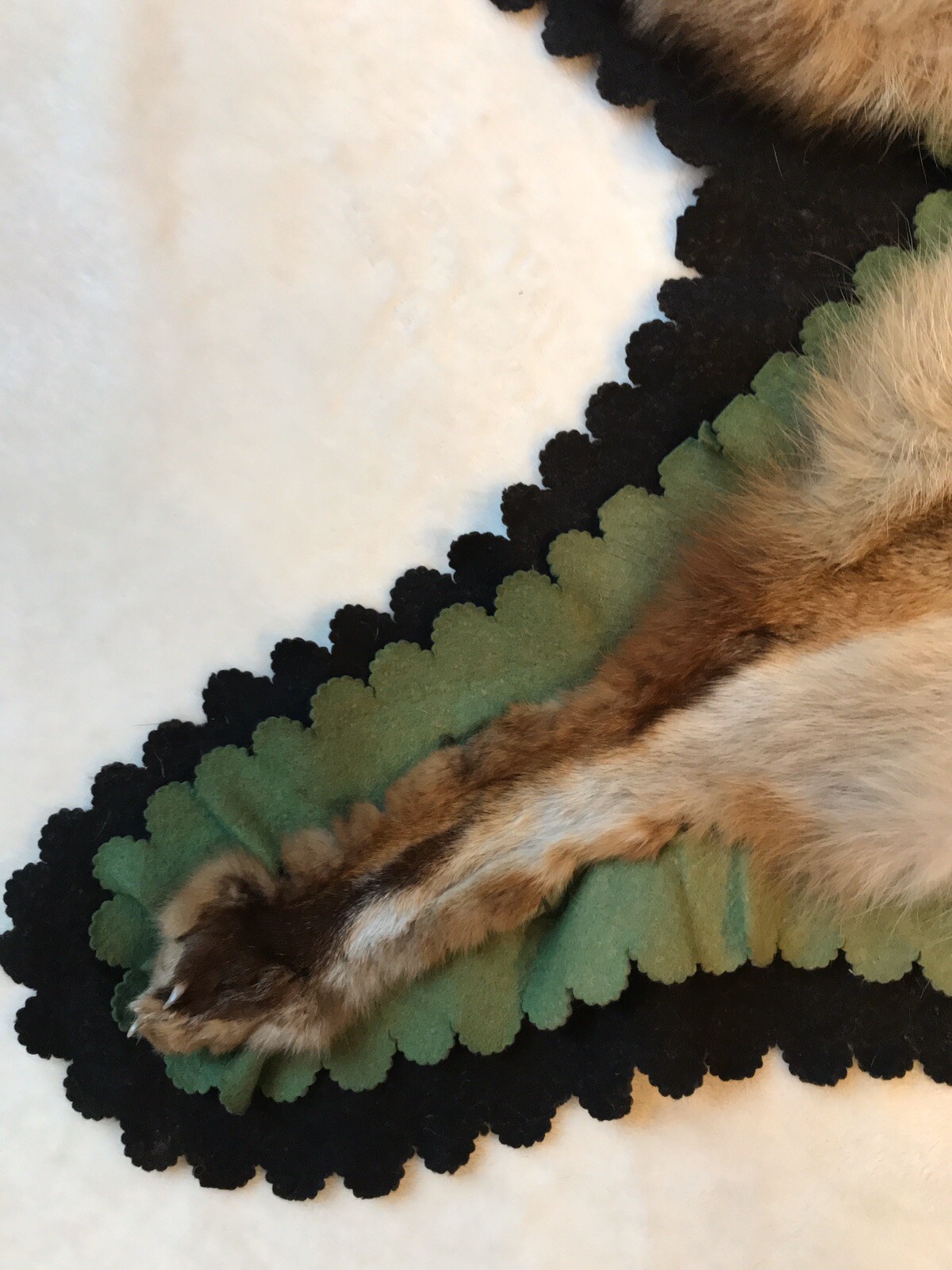 Vintage RED FOX TAXIDERMY RUG, MOUNT WITH HEAD - PELT, FUR, SKIN, HIDE ...