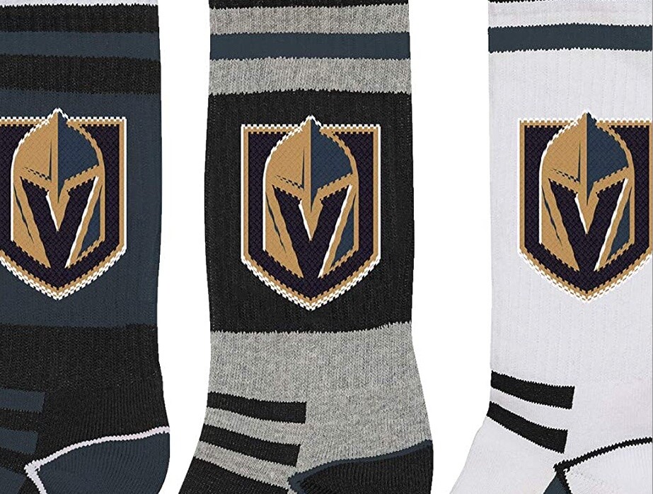Outerstuff Vegas Golden Knights Hockey Socks 3 Pack Youth Boys Socks ...