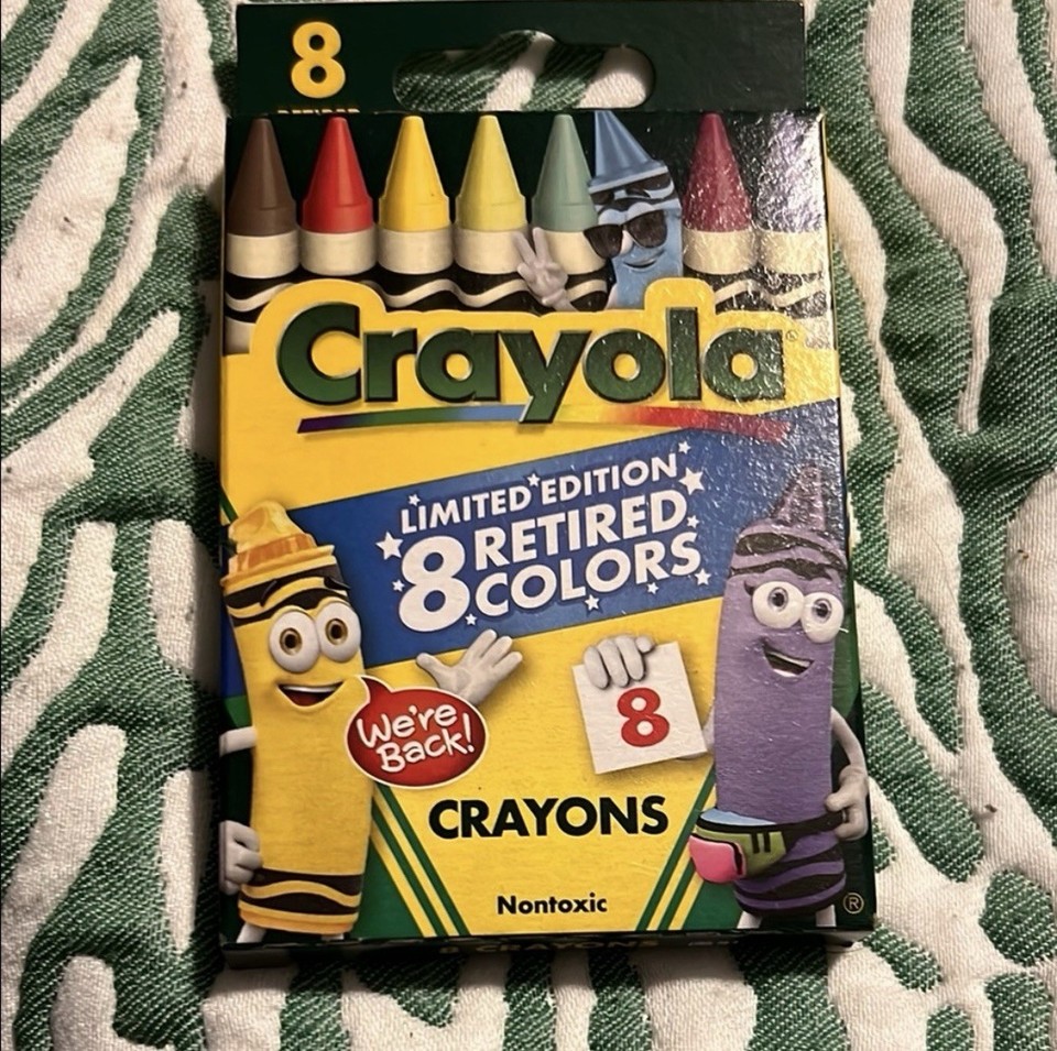 SALE Limited Edition Crayola Crayons with 8 Retired Colors! Including ...