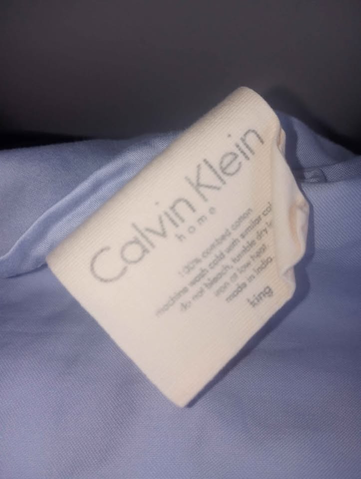 Calvin Klein Light Blue/LILAC? King Size 4-Piece Cotton Sheet Set | eBay