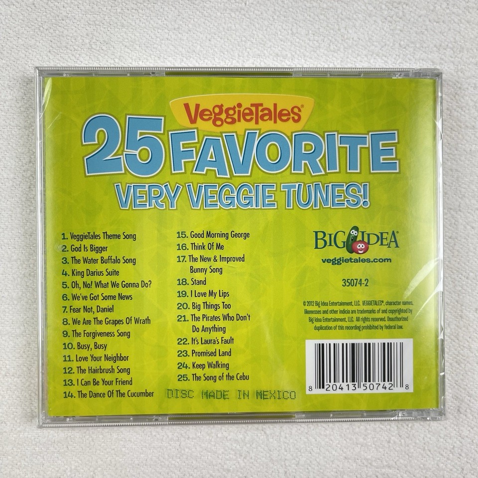 Veggietales 25 Favorites Very Veggie Tunes (Audio CD, 2009) New ...