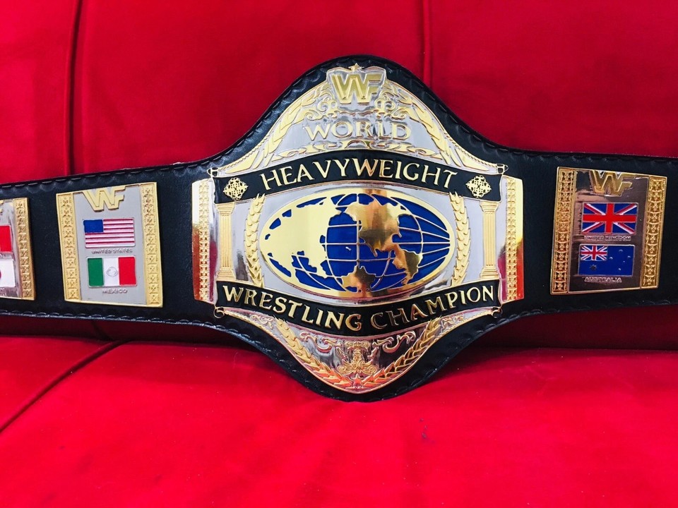 Hulk Hogan 86 World Heavyweight Wrestling Championship Belt Zinc Plated ...