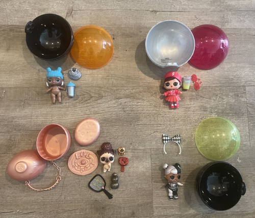 Lot of 4 Lol Surprise! 3” Dolls: Harlequin, Boss Pooch, Ms Direct ...
