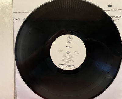 Pages – Pages ; 1978 LP VG++ (RARE ADVANCED PROMO IN ORIGINAL GENERIC ...